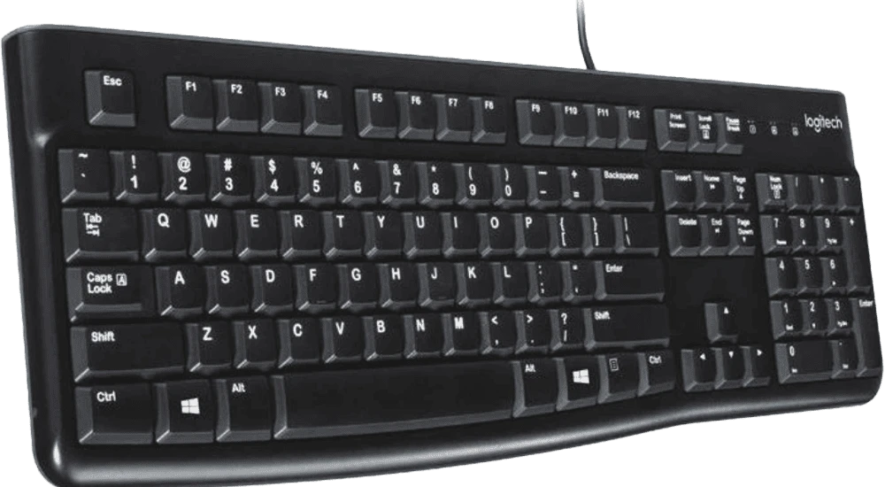 Клавіатура дротова LOGITECH K120 Corded Keyboard - BLACK - USB - UKR ...