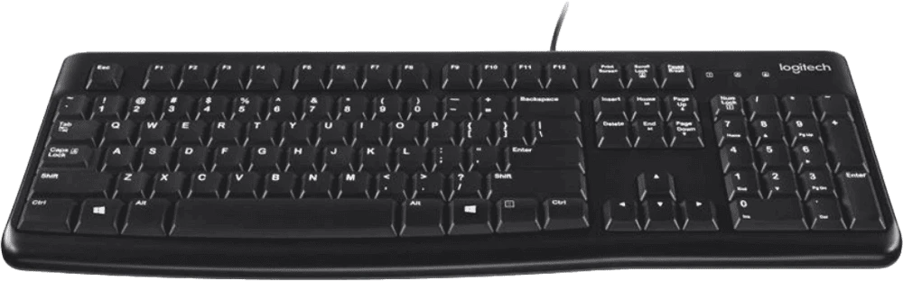 Клавіатура дротова LOGITECH K120 Corded Keyboard - BLACK - USB - UKR ...